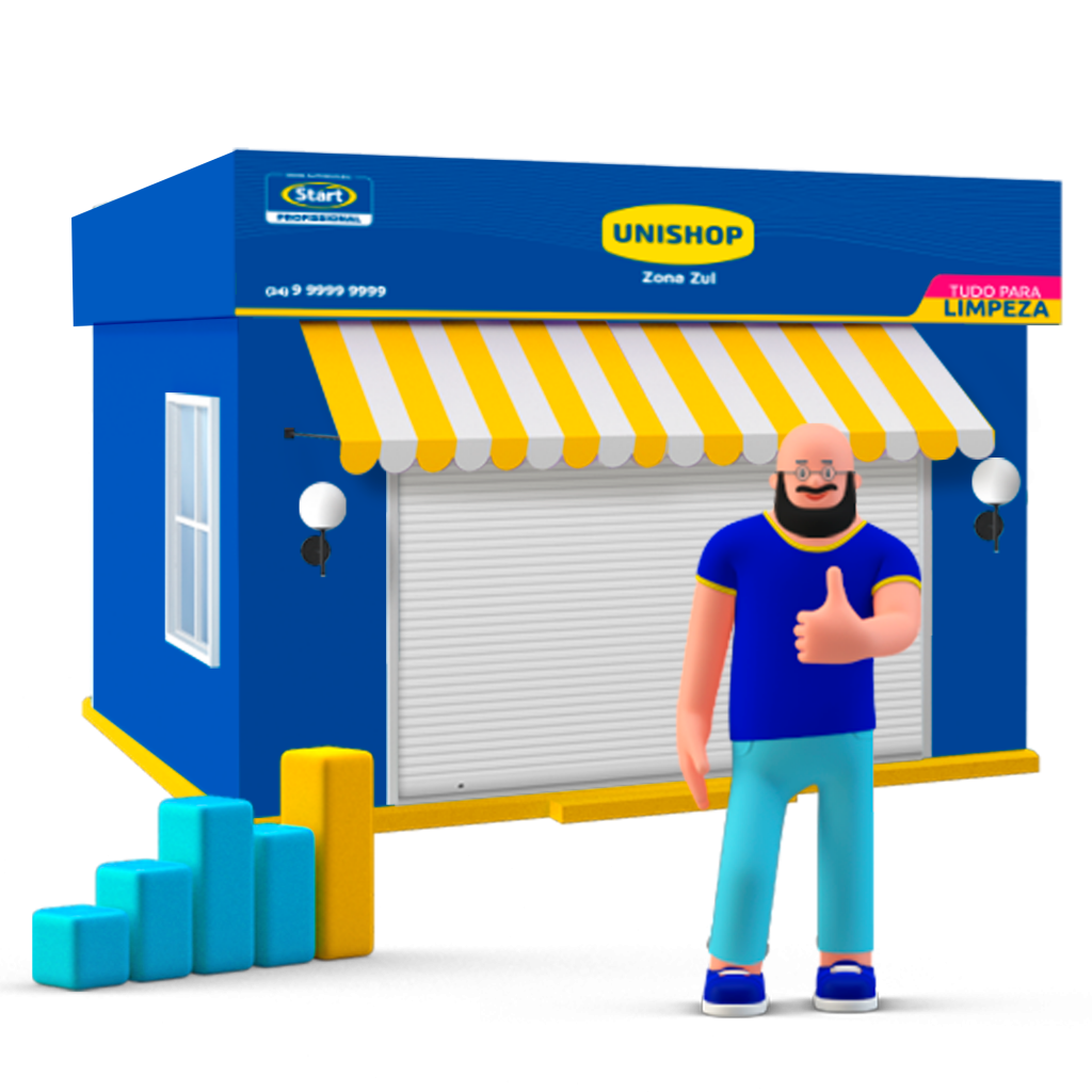 Unishop | A Unishop é uma rede autorizada Start – uma grande indústria no mercado de limpeza